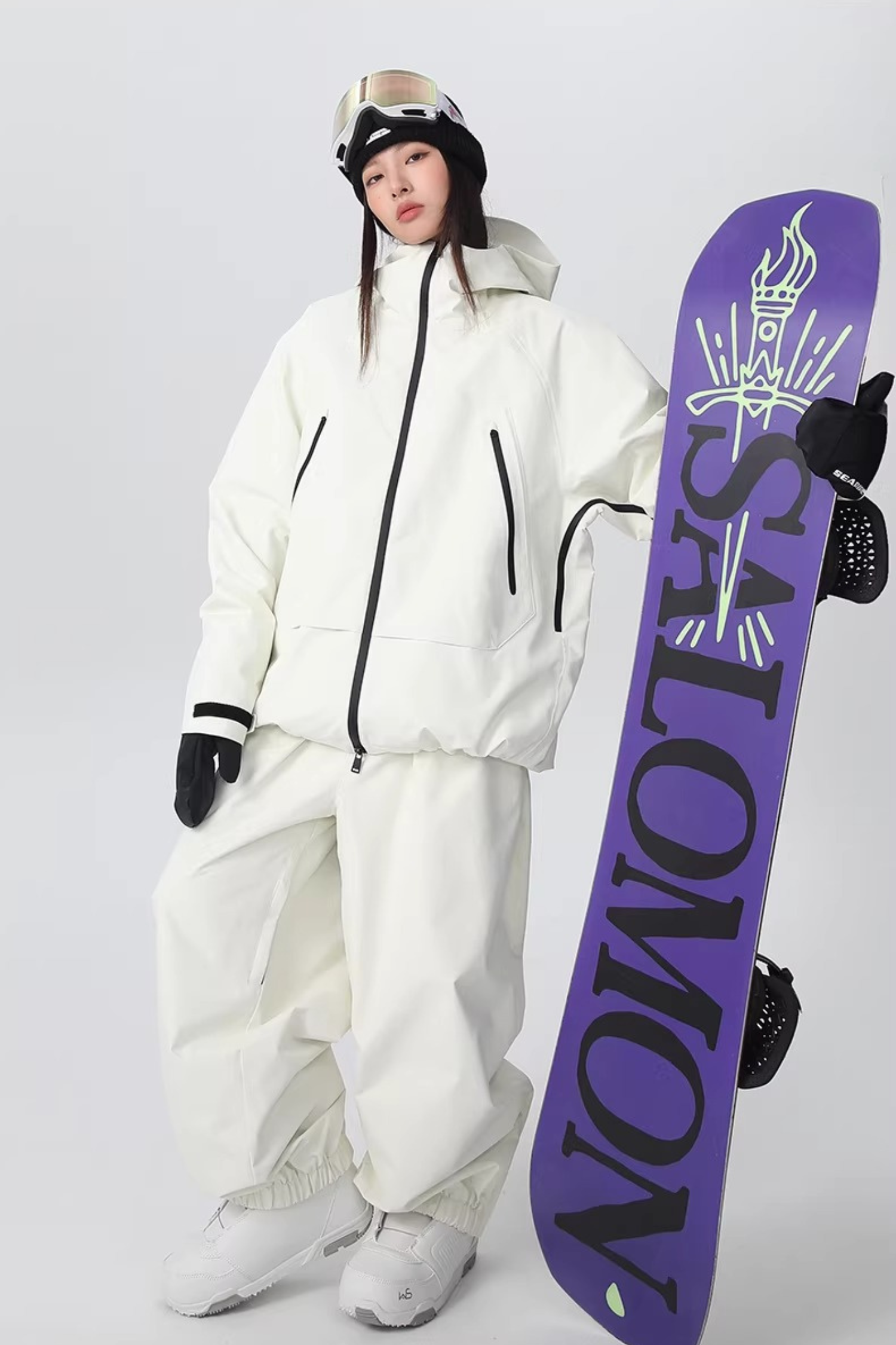 SEARIPE Signature 3-Layer Baggy Snow Set - Unisex Waterproof Two-Piece ...
